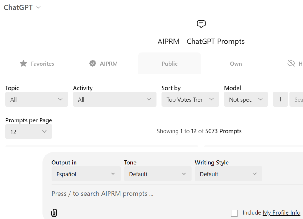 ¿Qué es AIPRM for CHATGPT? - Online Zebra